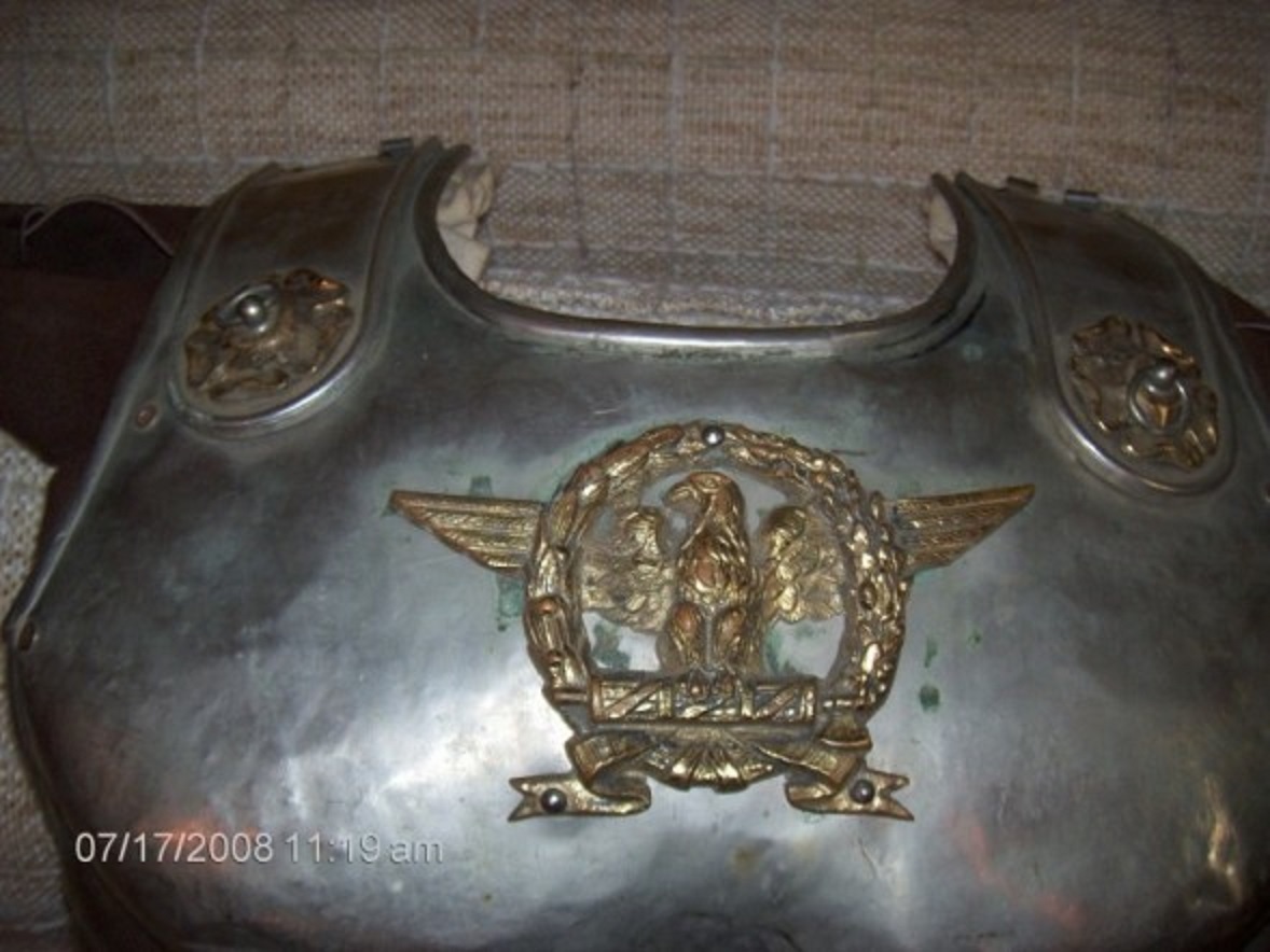 1959 Ben Hur Julius Quo Vadis Caesar prop Roman brass decorated armor ...