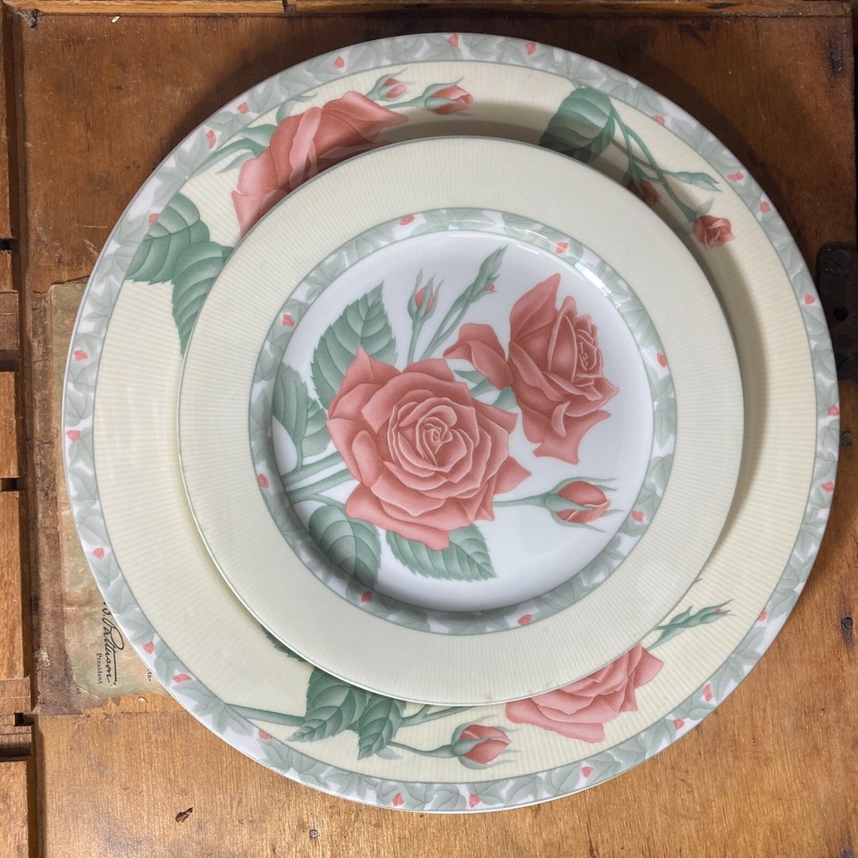 Victoria & Beale MISTY ROSE 9064 Casual Peach Roses Various Pieces Sold ...