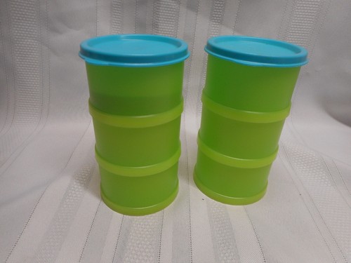 Tupperware Stackable Ice Cream Sandwich Containers GREEN Set of 6 Lids ...