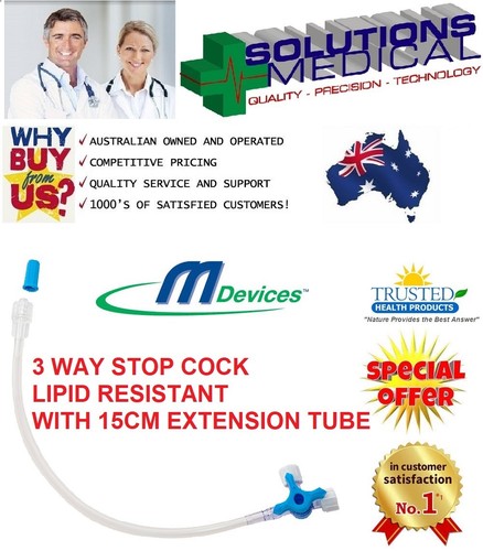Intravenous Iv Stop Cock 3 Way Tap With 15cm Extension Set Lipid ...