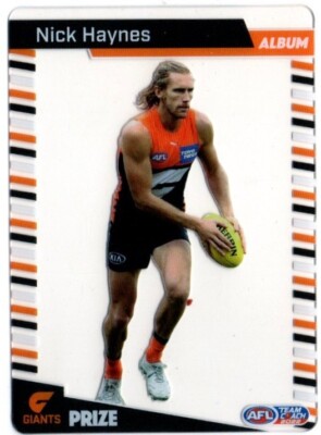 2022 Teamcoach Album Prize Card -Nick Haynes GWS | eBay Australia