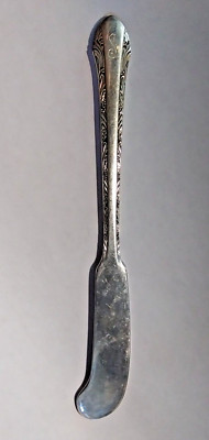 1933 Alvin CHASED ROMANTIQUE Sterling Flat Handle Butter Spreader "S ...