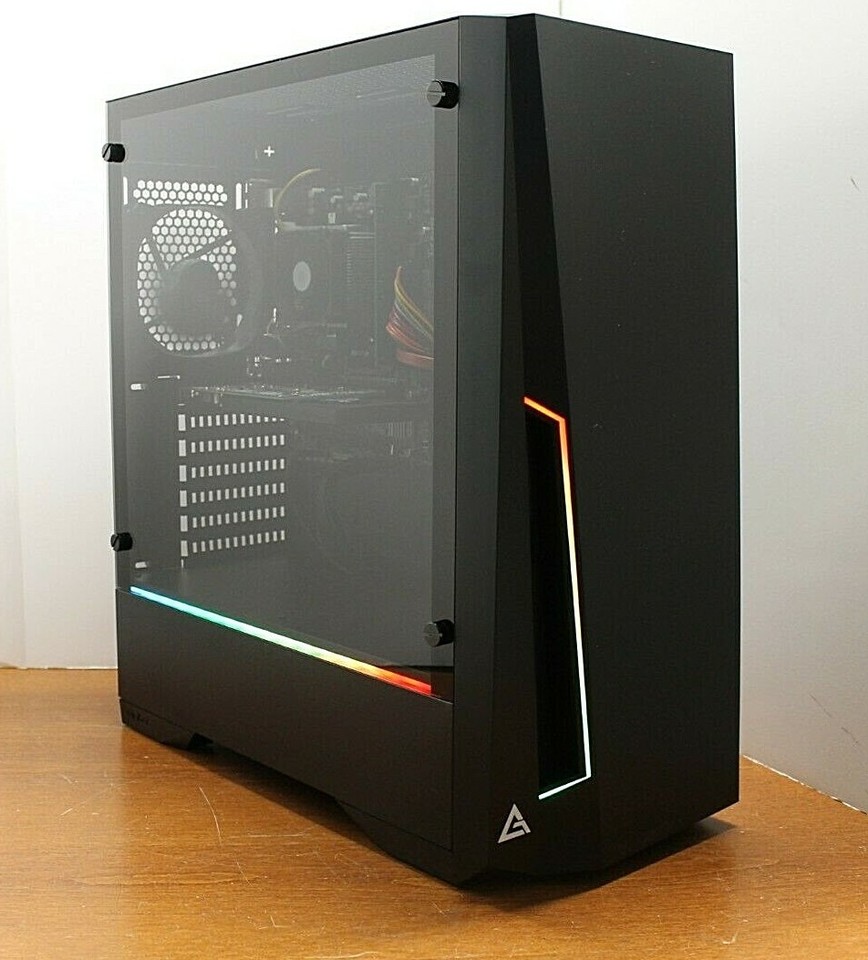 NEW RGB Quad Core Gaming PC Desktop Computer NVIDIA GTX 645 3.7 GHz 500 ...
