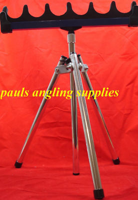 Extending Fishing Tripod & Slotted Pole Rest / Roost | eBay