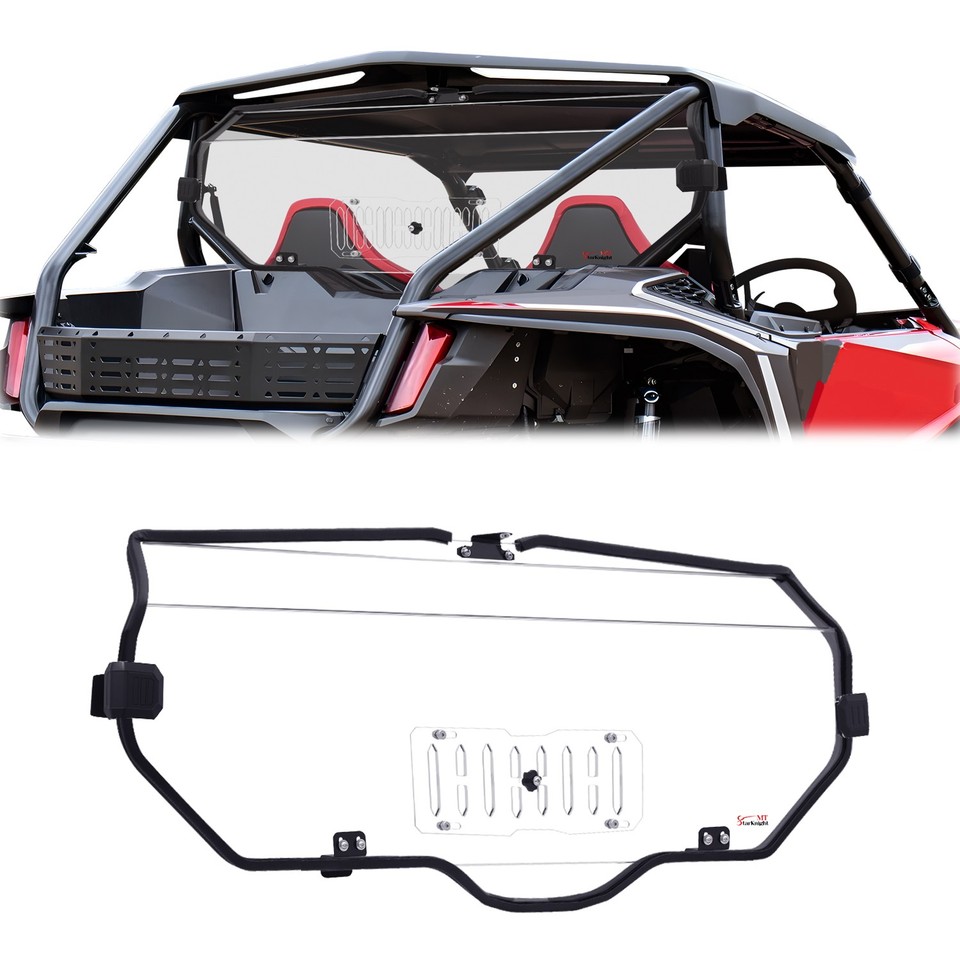 UTV Vented Rear Windshield w/Sliding Window for Honda Talon 1000X 1000R ...
