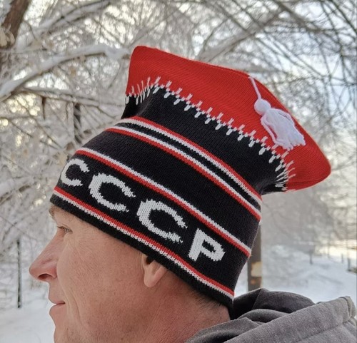 Russian USSR Soviet Sport Winter Hat Cap Petushok Knitted | eBay