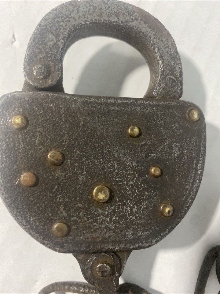 5 Railroad Locks - 4 With Chain - Adlake - Free Shipping | eBay