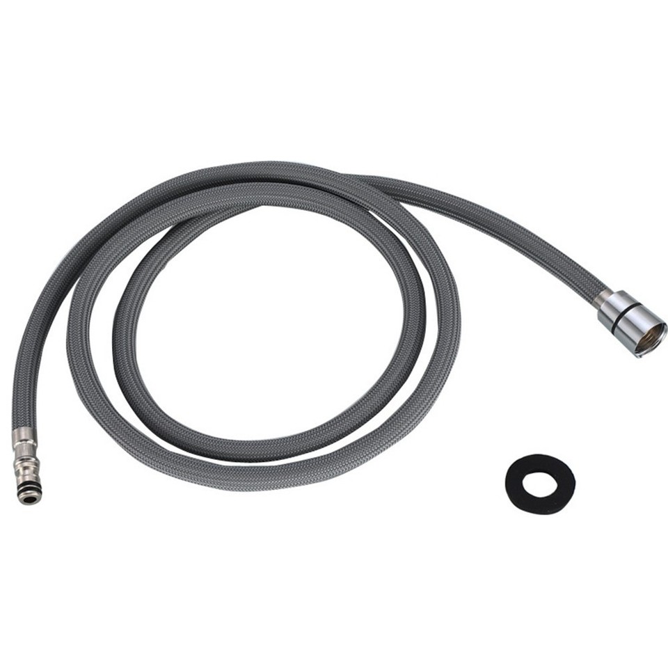 Bathroom Faucet Hose Hose Kit Pull Out Accessories Grey Metal Brand New ...