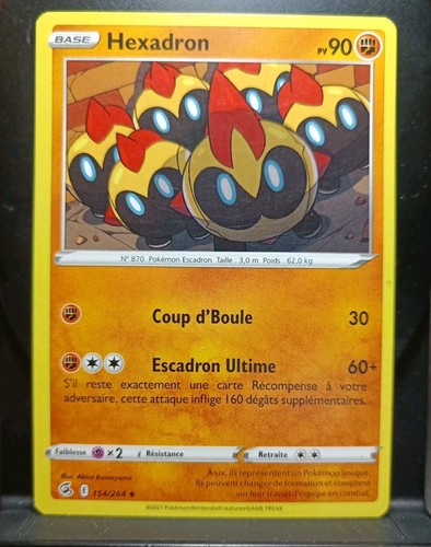 Carte Pokémon HEXADRON 90 PV 154/264 EB08 Poing de Fusion | eBay