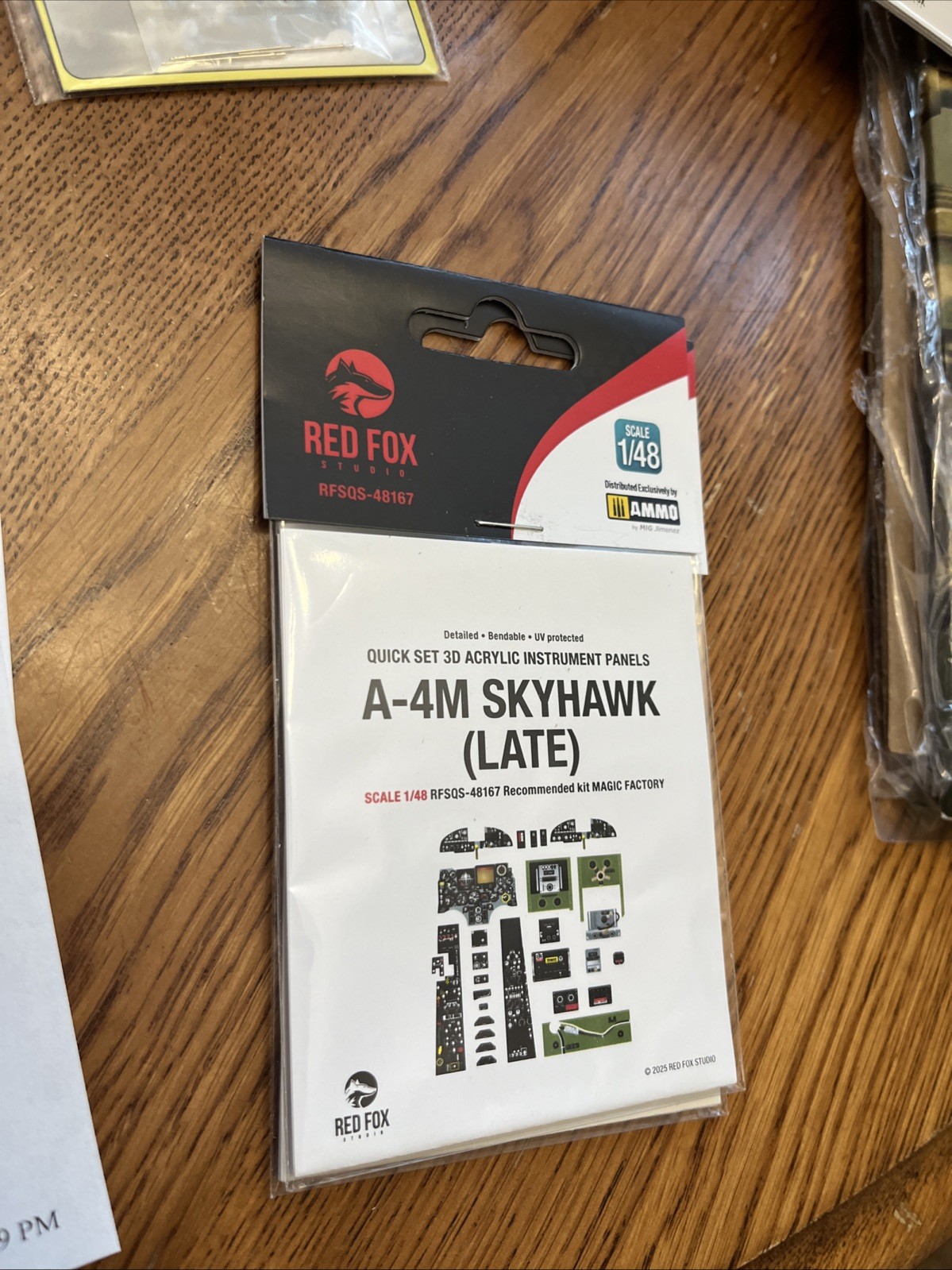 1/48 Red Fox Studio 3D Instrument Panels #48167 A-4M Skyhawk Late MGF ...