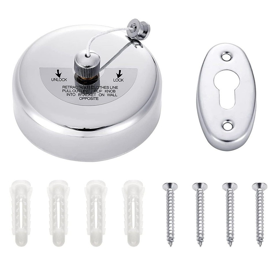 Retractable Line Wall Mounted Indoor Outdoor Use Retractable Mechanism ...