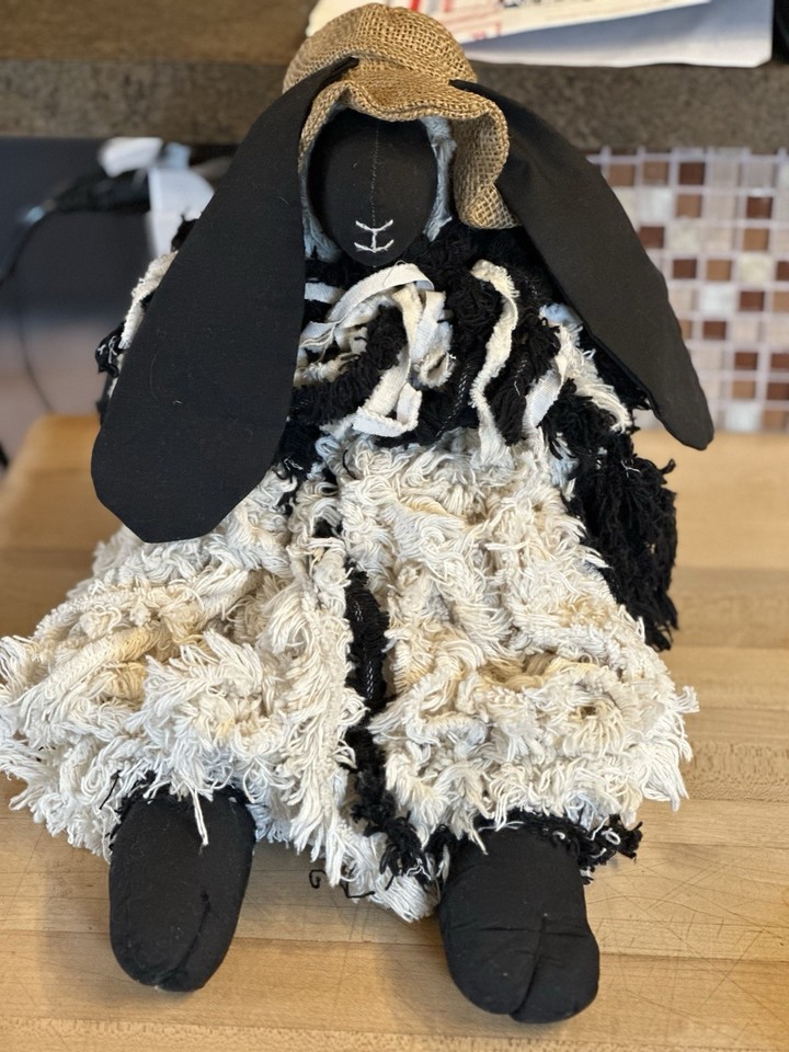Vintage Rag Doll Fringe Sheep 19 Inches | eBay