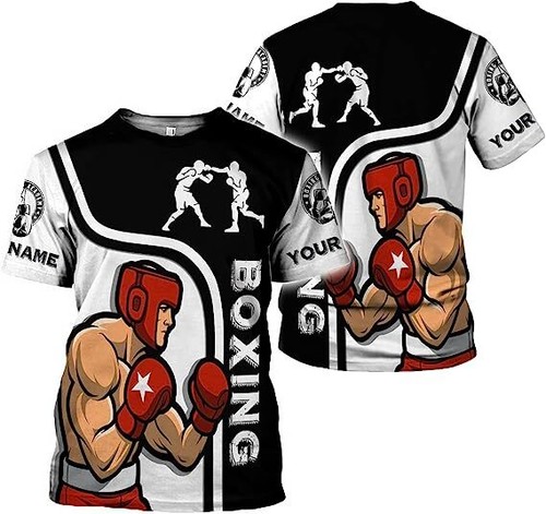 Personalized Boxing 3D Shirt, Gift Boxer T-Shirt, Boxing Tshirt ...