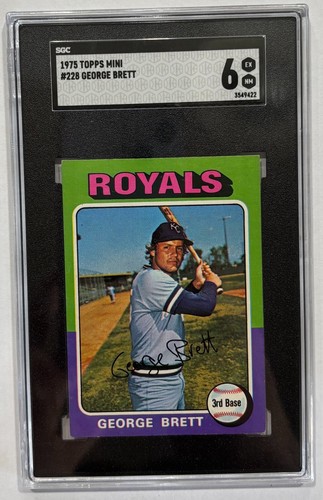 1975 Topps Mini George Brett #228 (RC) SGC 6 | eBay