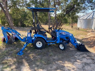 2021 LS MT125 Tractor 25HP 4WD 100 Hours Sun Shade Canopy 9in Bucket ...