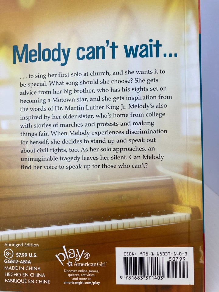 American Girl Historical 1964 Melody Ellison 18" Doll + Book NIB | eBay