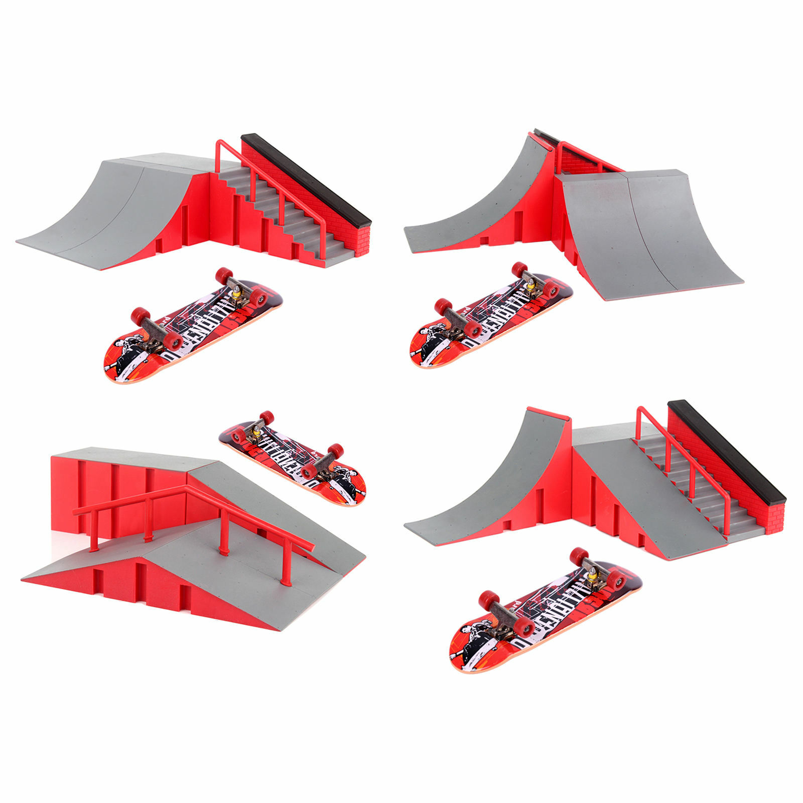 Mini Skateboard Ramp Toys with Finger Skateboard for Party Adults Kids ...