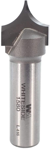 Router Bits 1580 Point Cutting round over Bit with 3/8-Inch Radius 3/4 ...