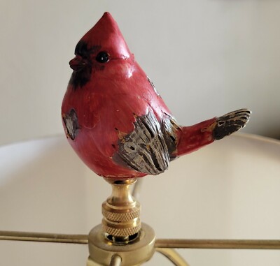 Red Cardinal Lamp Shade Finial | eBay