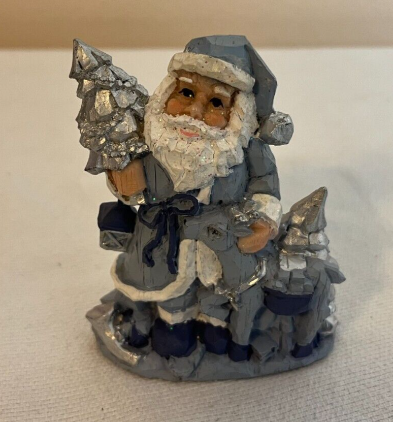 Resin Santa Figurine Figure Holiday Christmas Decoration Collectible 3 ...
