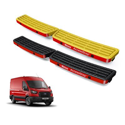 Ford Transit Rear Access Step for 2014+ (MK8) Van Rhino Bumper Step ...