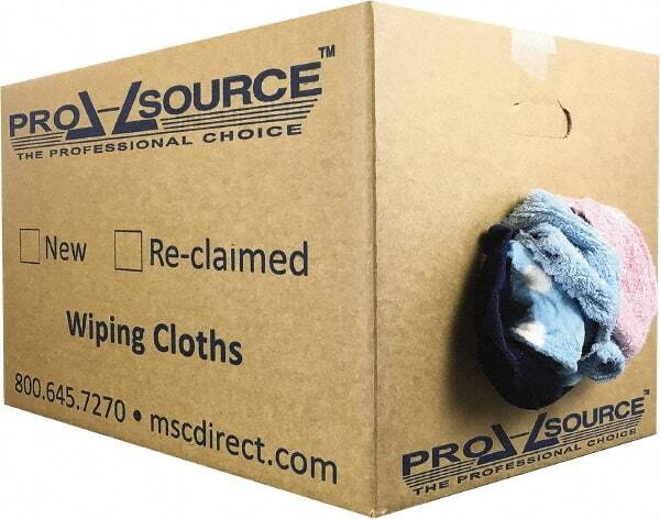 25 Lb Box PRO-SOURCE Reclaimed Cotton Terry Cloth Shop Rags: Assorted ...