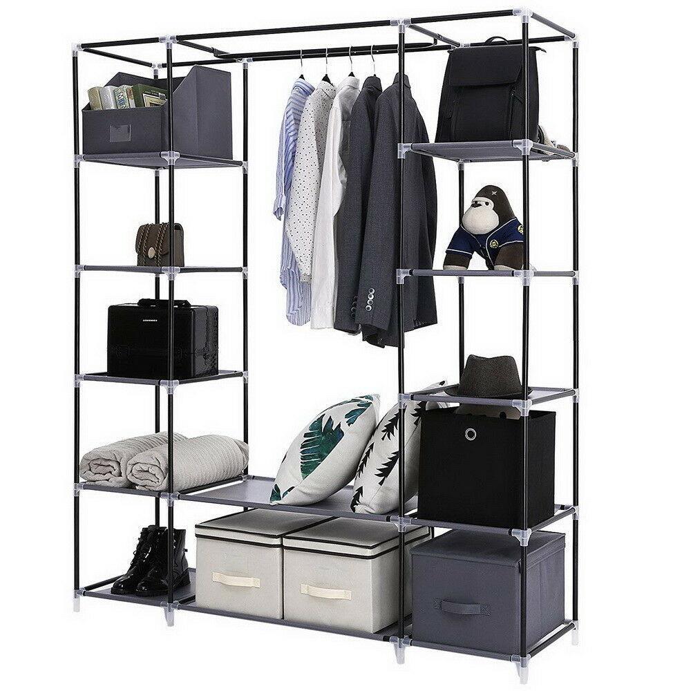 New Design Portable Closet Wardrobe Clothes Rack Storage Organizer ...