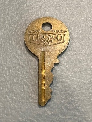 Vintage Chicago Lock Co Brass Key. Made In USA | eBay