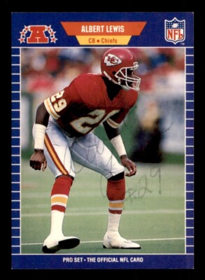 1989 Pro Set Football #173 Albert Lewis Signed Autograph (no COA) *d2 ...