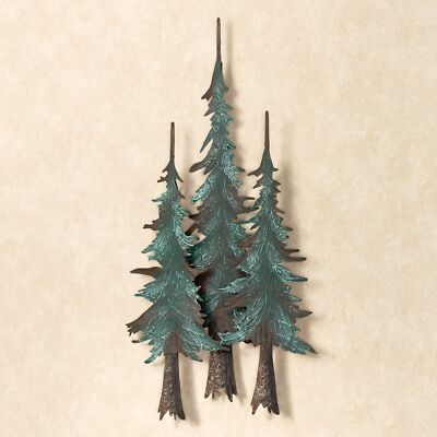 Whispering Pines Tree Metal Wall Sculpture Rustic Cabin Lodge Decor | eBay