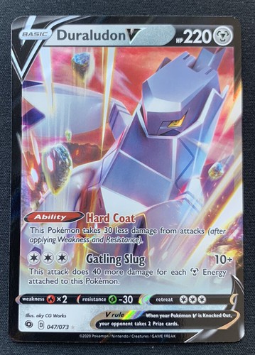 Duraludon V 047/073 Champion's Path Ultra Rare Holo Pokemon TCG Card NM ...