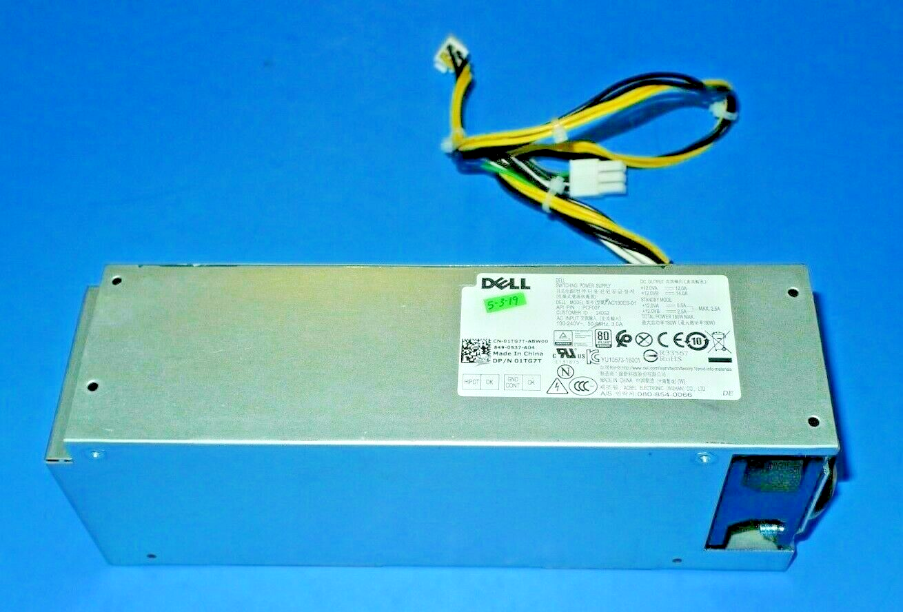 Genuine Dell Optiplex 5050 MT 180W Power Supply AC180ES-01 1TG7T | eBay