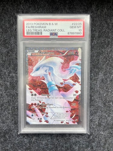 Pokemon Reshiram Legendary Treasures Radiant Coll. Full Art #RC22 PSA ...