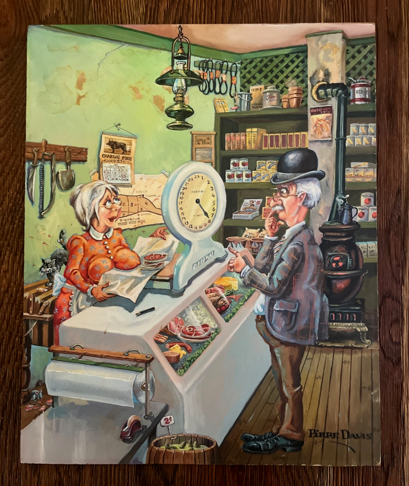 ORIGINAL VINTAGE OIL PAINTING SEX TO SEXTY COVER ART #82 BY PIERRE ...