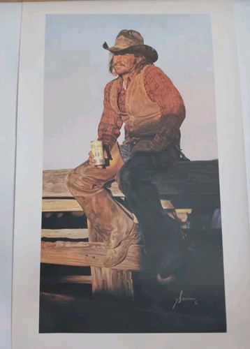 Coors Cowboy Original Print "Taste The High Country" by Gordon Snidow ...