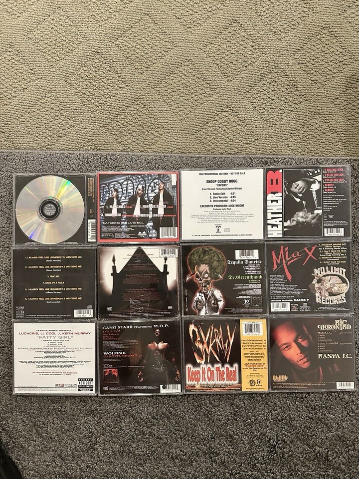 Rap hip-hop CD single promo lot Snoop Dogg Cypress Hill Master P Xzibit ...