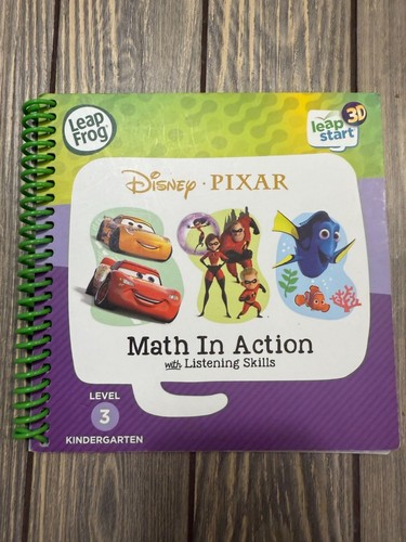 LeapFrog Disney Pixar Math In Action 3D Book Level 3 Kindergarten | eBay