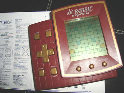Scrabble Express Electronic Handheld Travel Game Hasbro W Instructions ...