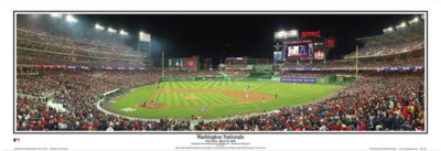 Rare WASHINGTON NATIONALS PARK Historic First Pitch 2008 Panoramic ...