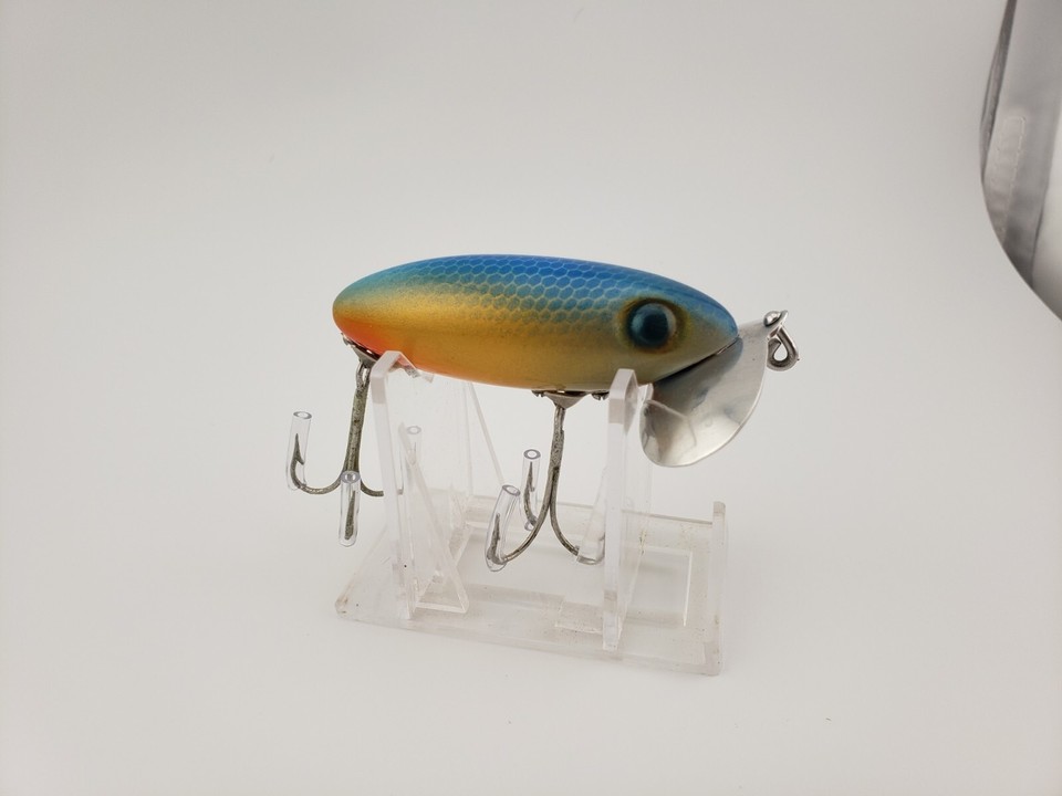 Vintage Fred Arbogast Jitterbug Custom Paint Job Color Tequila Sunrise ...
