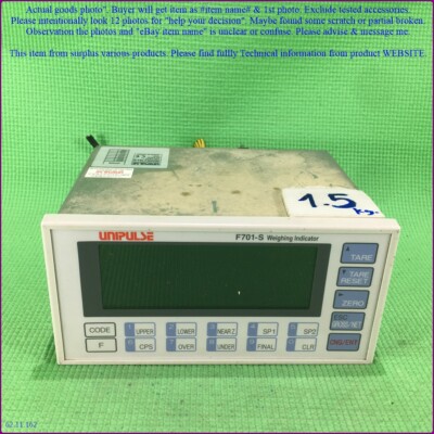 Unipulse F701-S, Industrial Weighing Indicator as photo, sn:RANOM ...