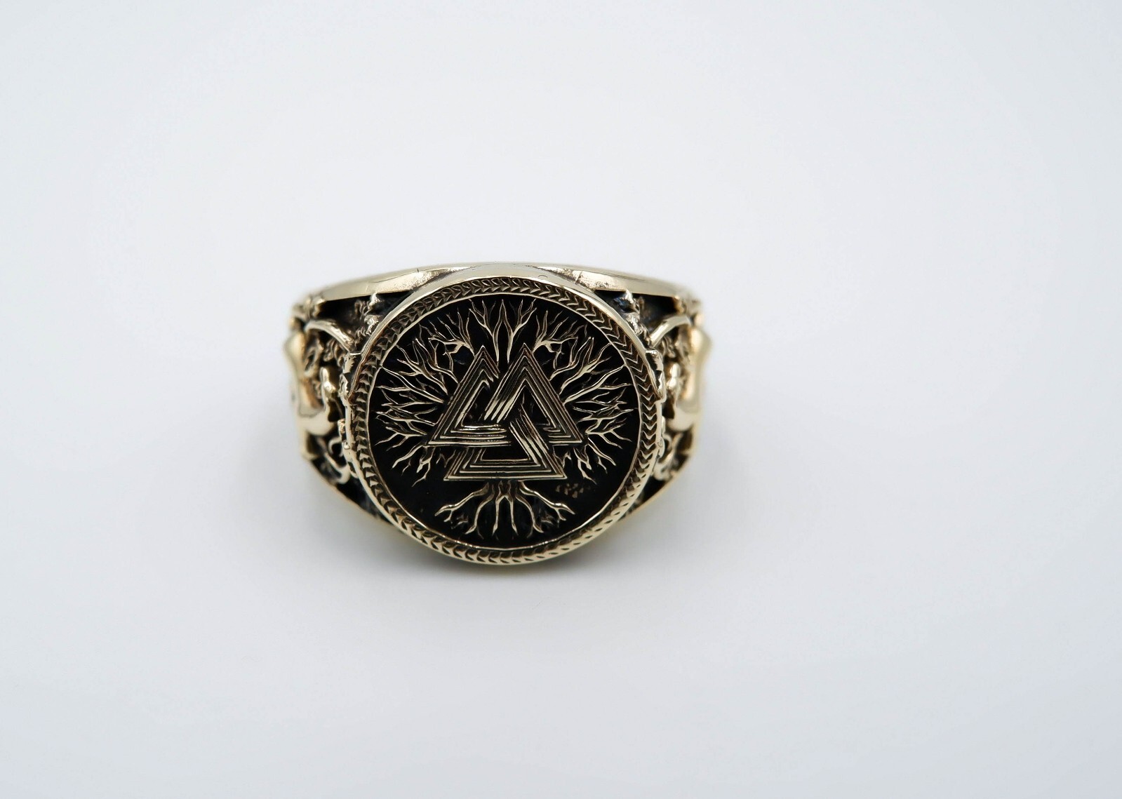 Norse Viking Valknut Ring with Tree of life Brass Jewelry Size 6-15 | eBay