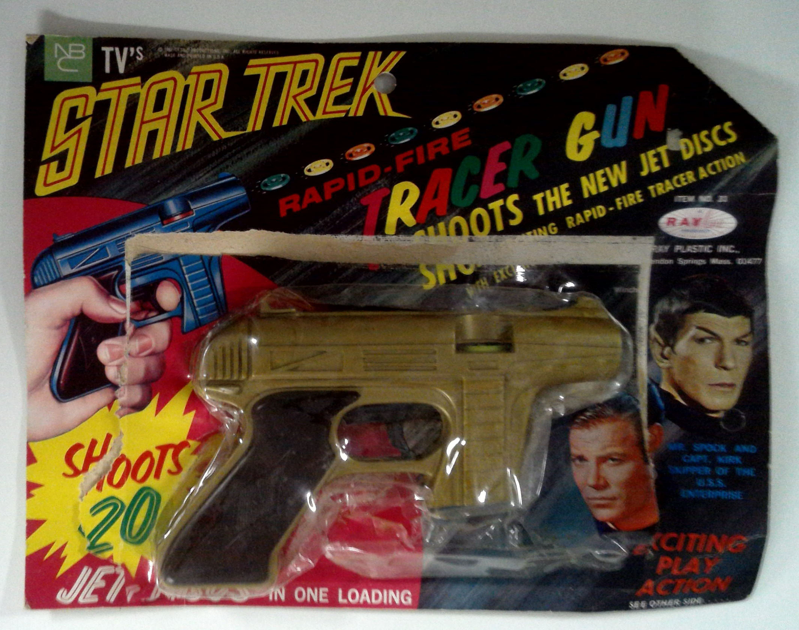 1x RJ1083: Star Trek: Rapid-Fire Tracer Gun: Ray Line Product: 310: ...