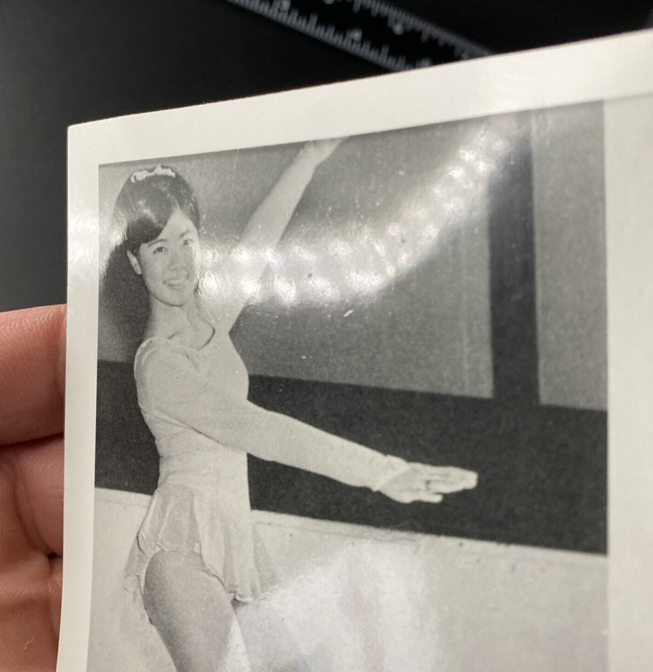 1971 Pretty Beautiful Asian Gal Girl Woman Ice Skating Risque Real ...