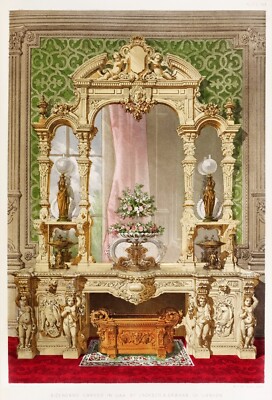 13939.Decor Poster.Room interior wall design.Renaissance art ...