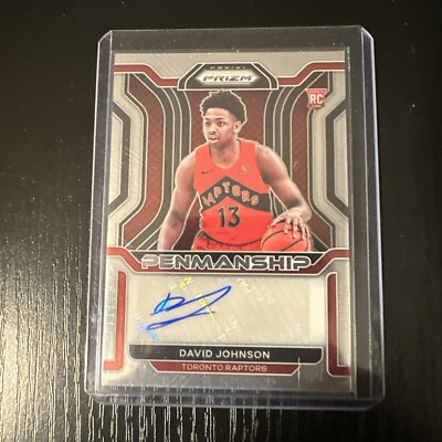 2021-22 Prizm David Johnson Rookie Signatures Auto Autograph RC #RS-DJO ...