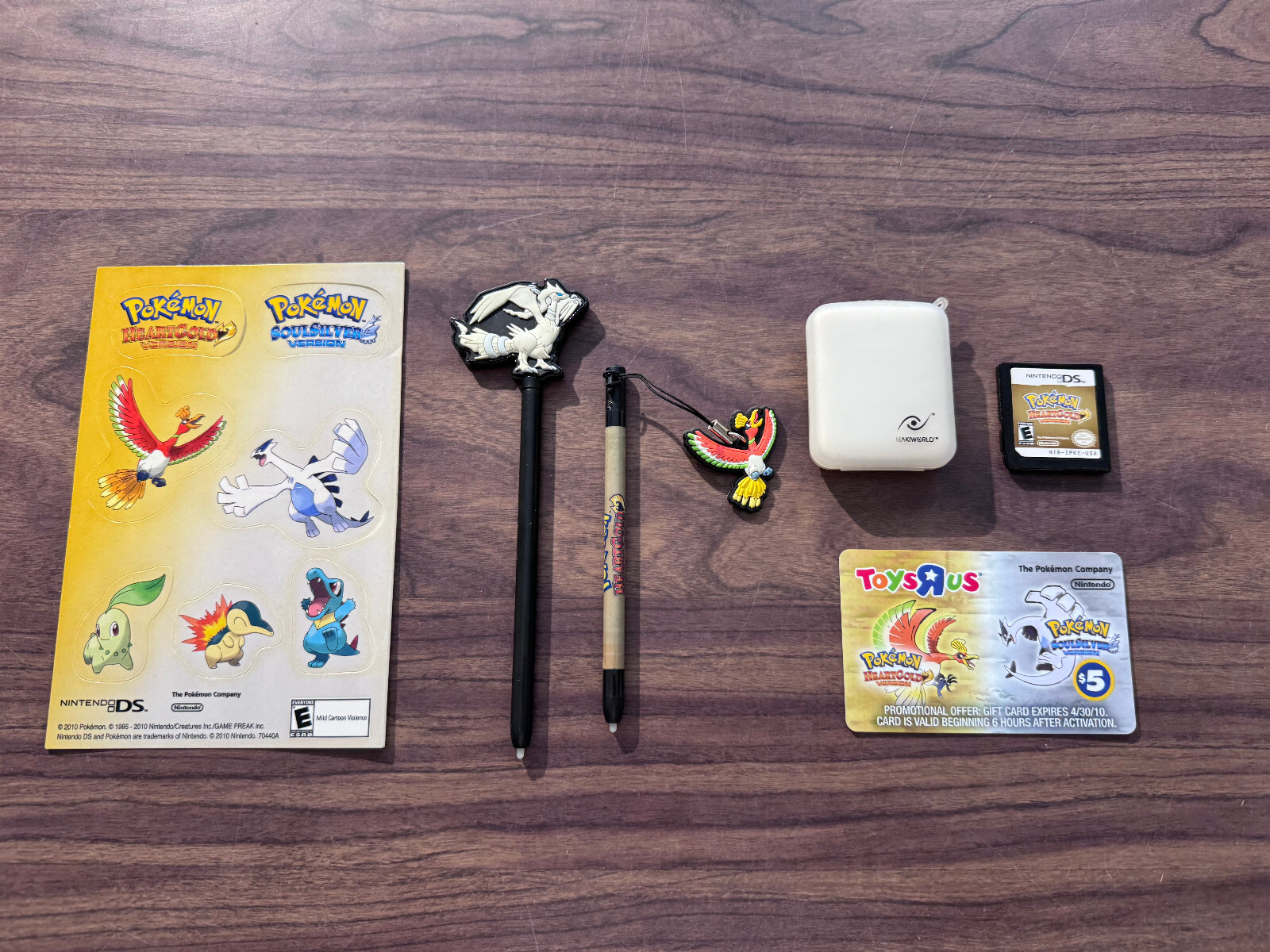Pokemon HeartGold Version (Nintendo DS) Authentic cart+Toys R Us gift ...