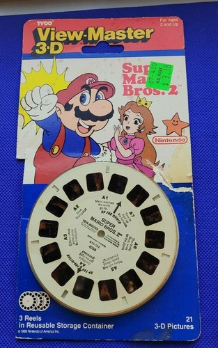 Rare OPENED Super Mario Bros. 2 Brothers Nintendo TV Show view-master ...