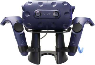 AMVR VR Headset Display Stand and Controllers Holder for OG Vive / PRO ...