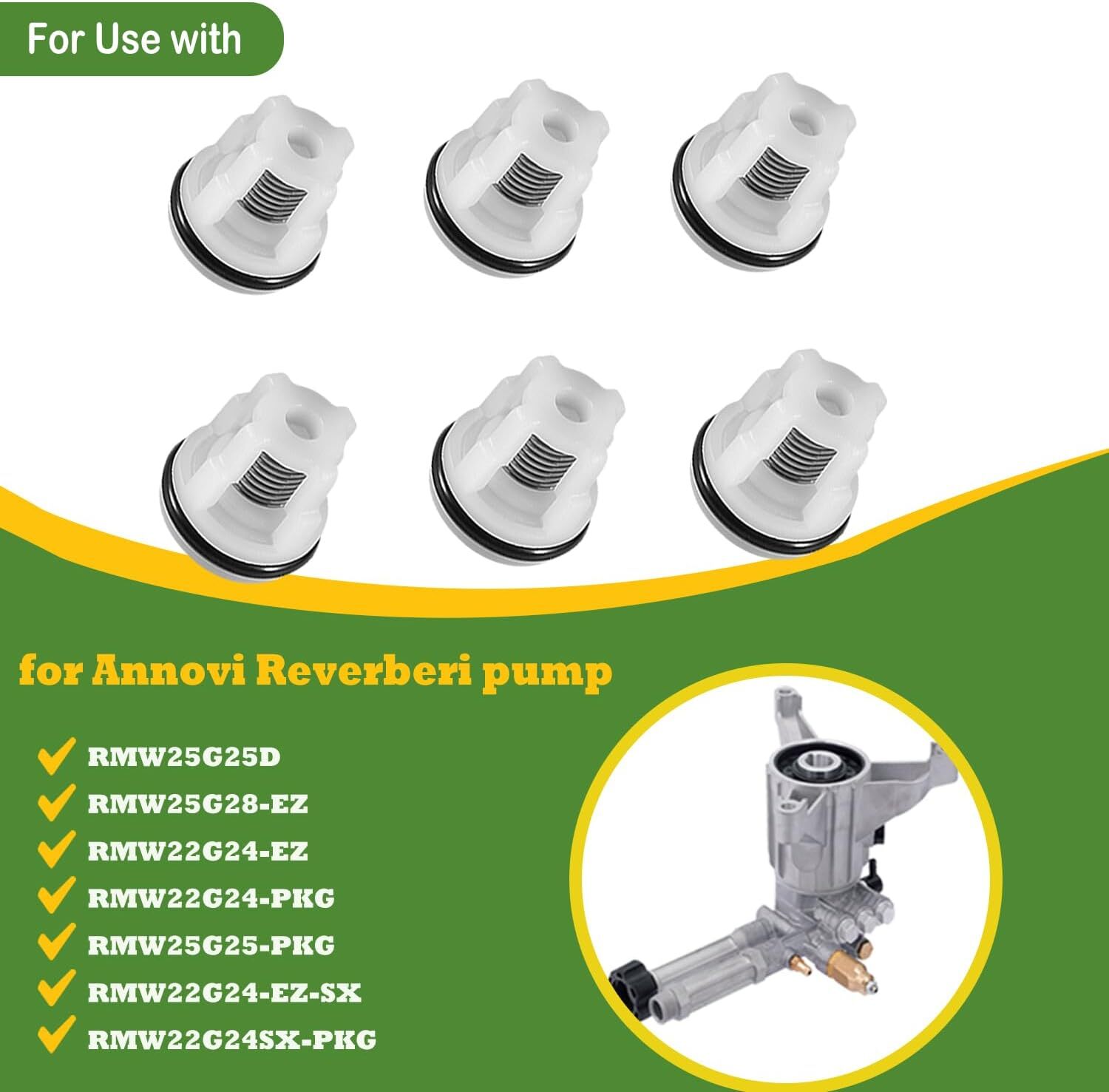 For Annovi Reverberi Check Valve Kit AR2233 Pressure Washer Pump RMV ...